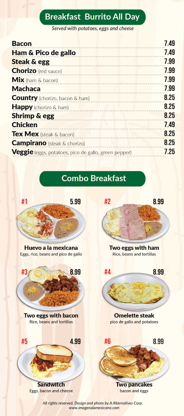 To Go Menu – California Tacos Shop