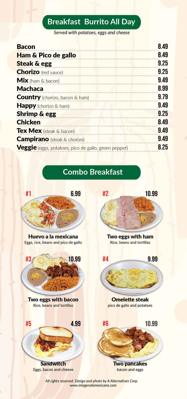 To Go Menu – California Tacos Shop